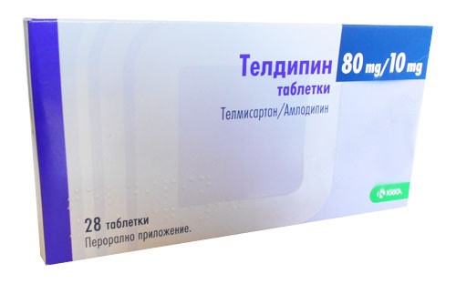 ТЕЛДИПИН табл 80 мг/10 мг x 28 бр | Аптека Феникс